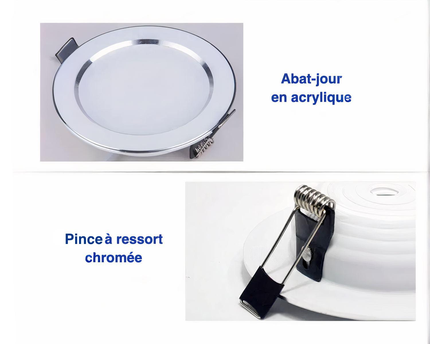 Spot encastrable salle de bain à intensité variable IP65 • Univers ...